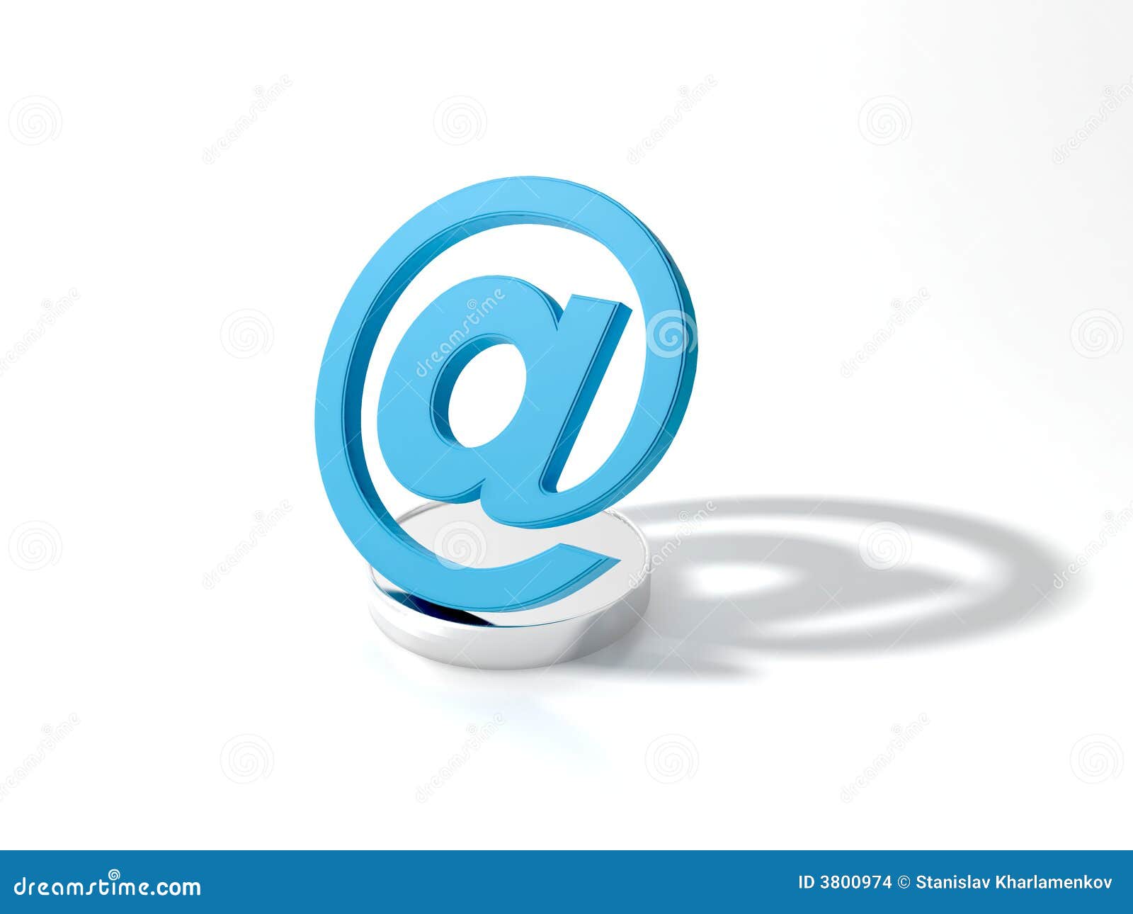 3d symbol of e-mail stock illustration. Illustration of communications ...