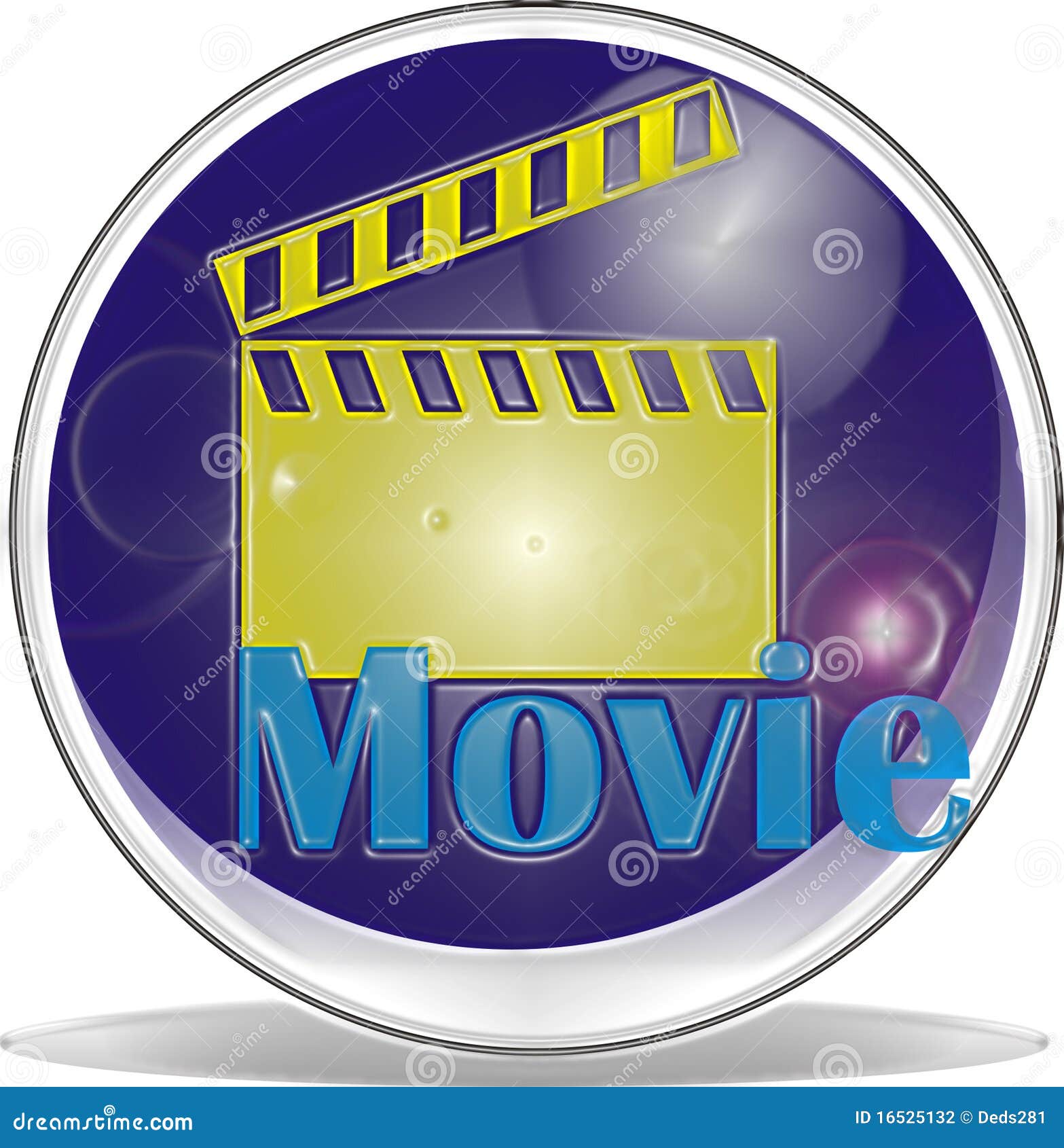 3d Symbol Movie Stock Photography - Image: 16525132
