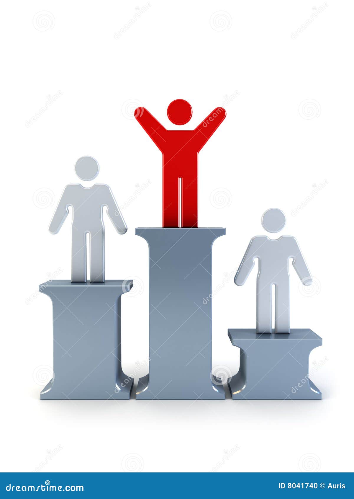 3d symbolic winner man stock illustration. Illustration of rendering ...