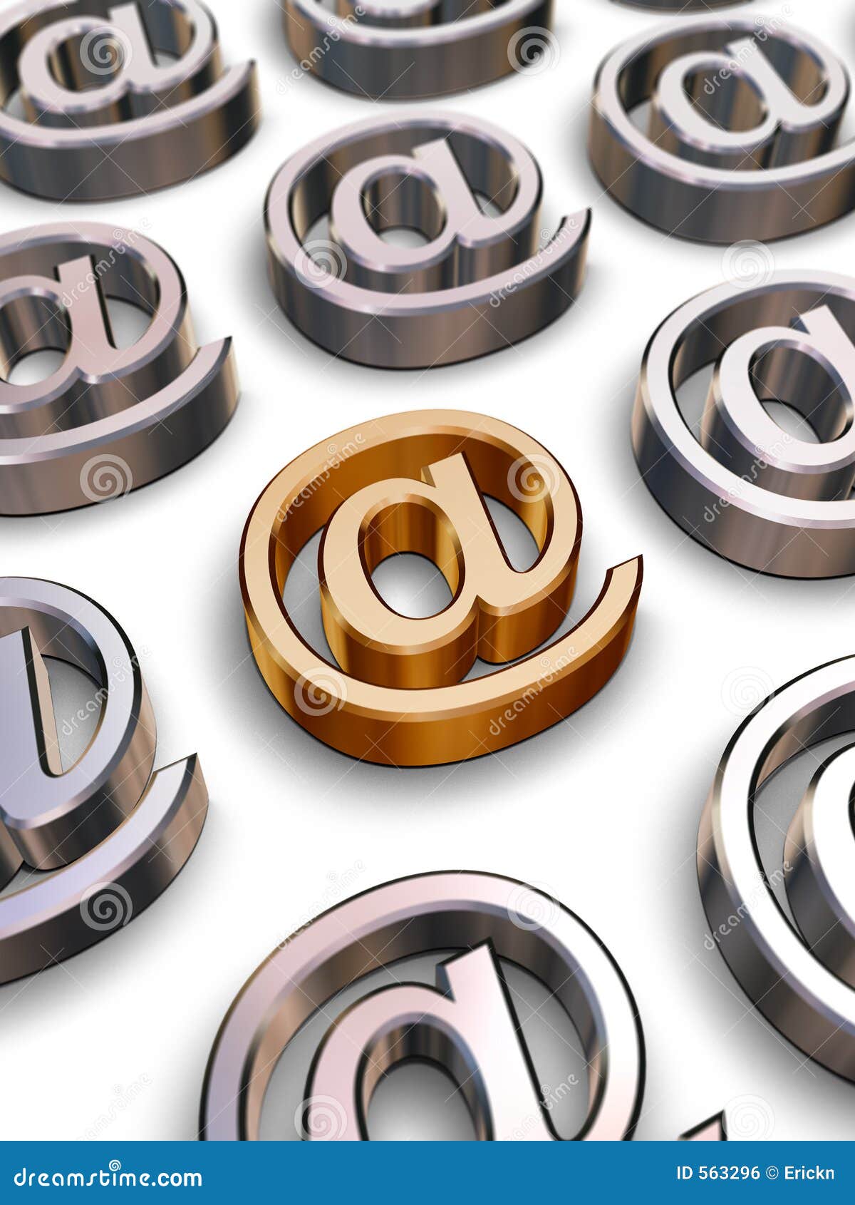 3D at symbols stock illustration. Illustration of rendering - 563296