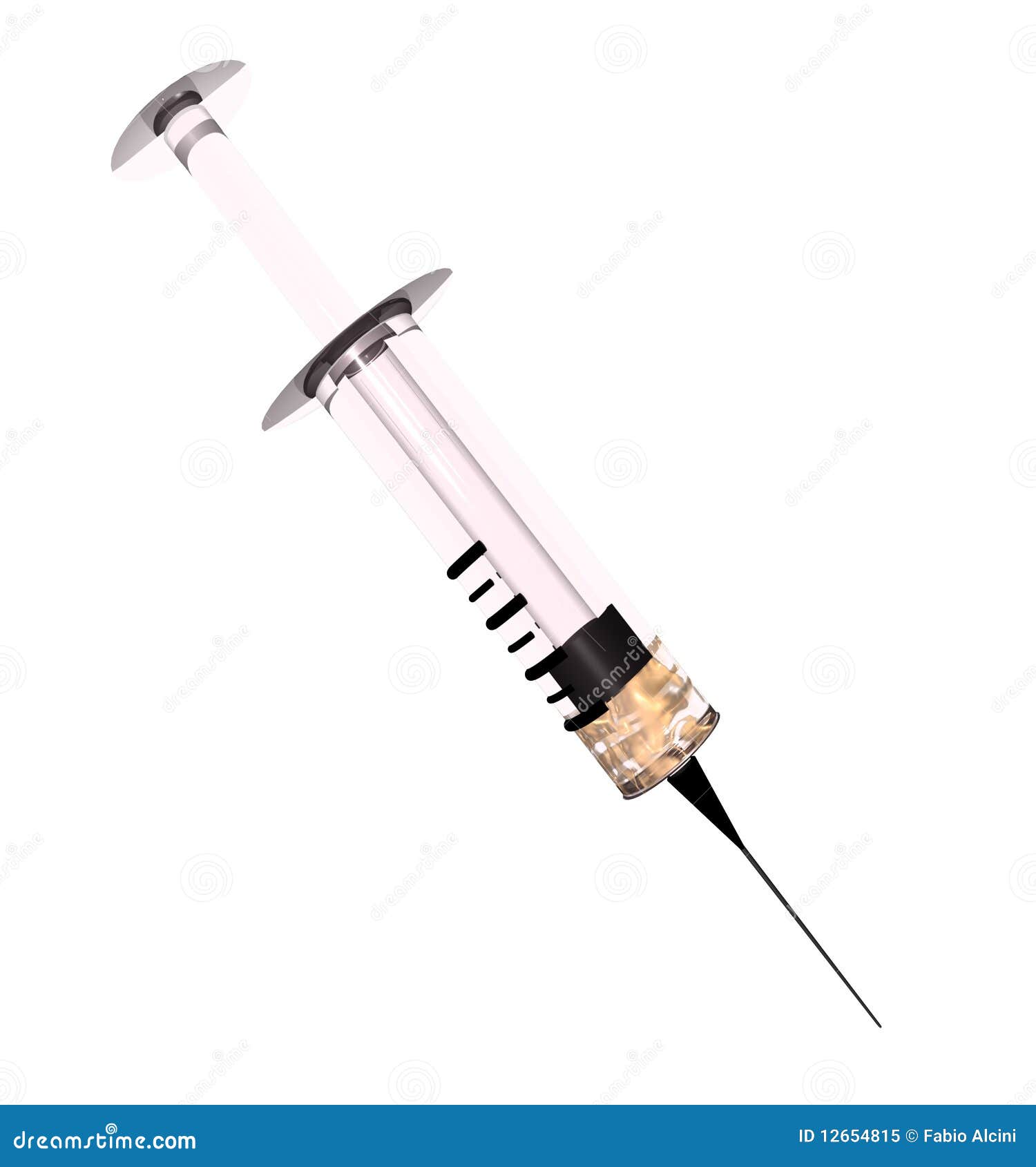 3D syringe stock illustration. Illustration of syringe - 12654815