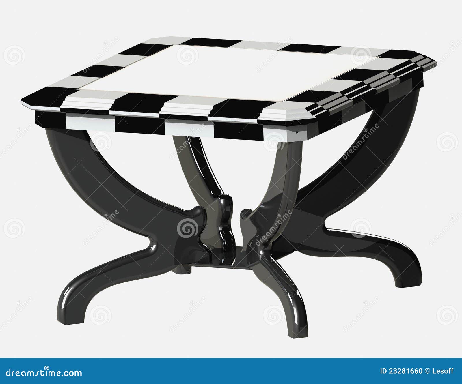 3D table stock illustration. Illustration of white, rendering - 23281660