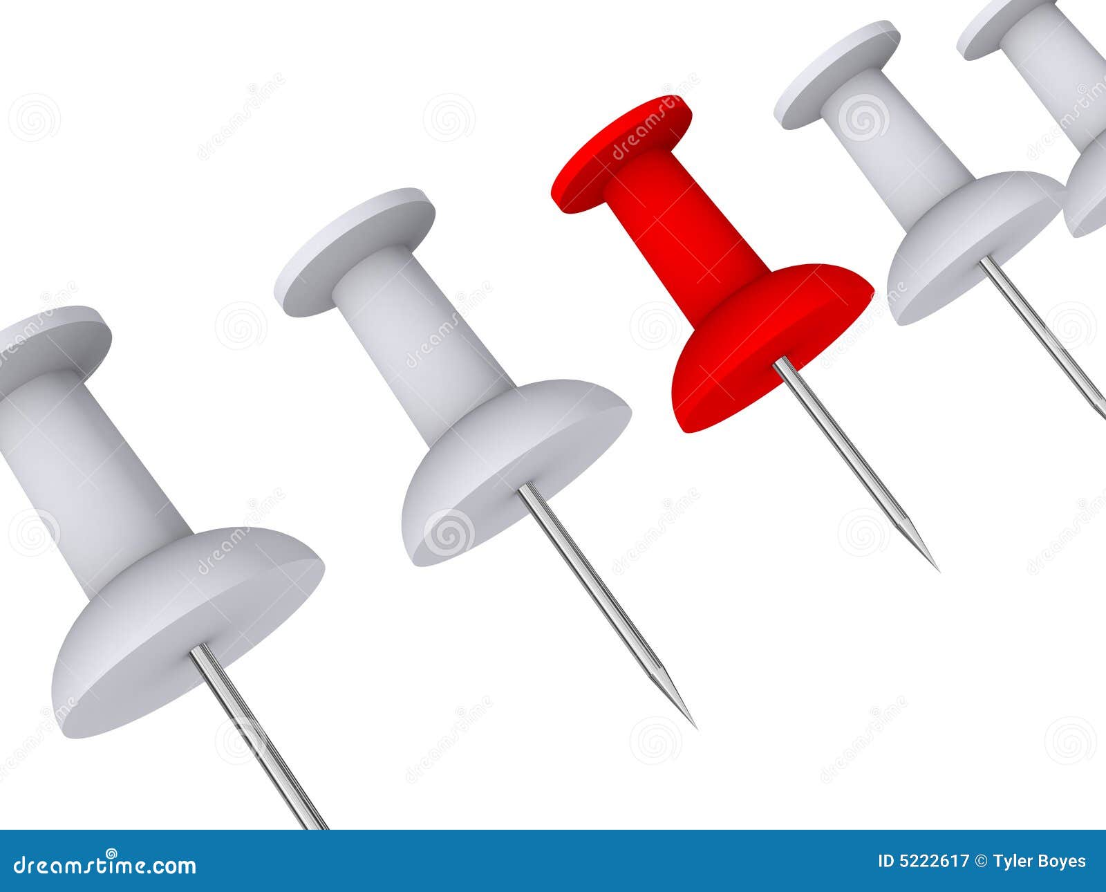 3d Tack stock illustration. Illustration of sharp, attachment - 5222617