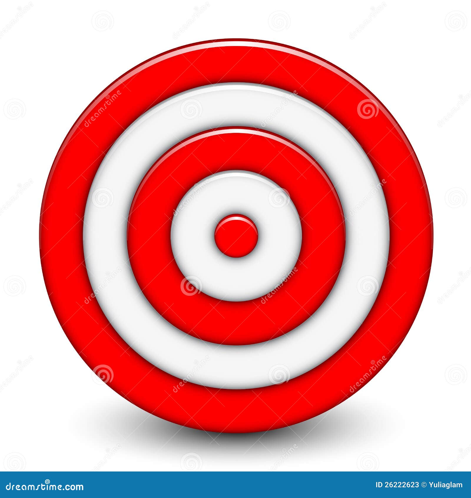 3d target stock vector. Illustration of lucky, mover - 26222623