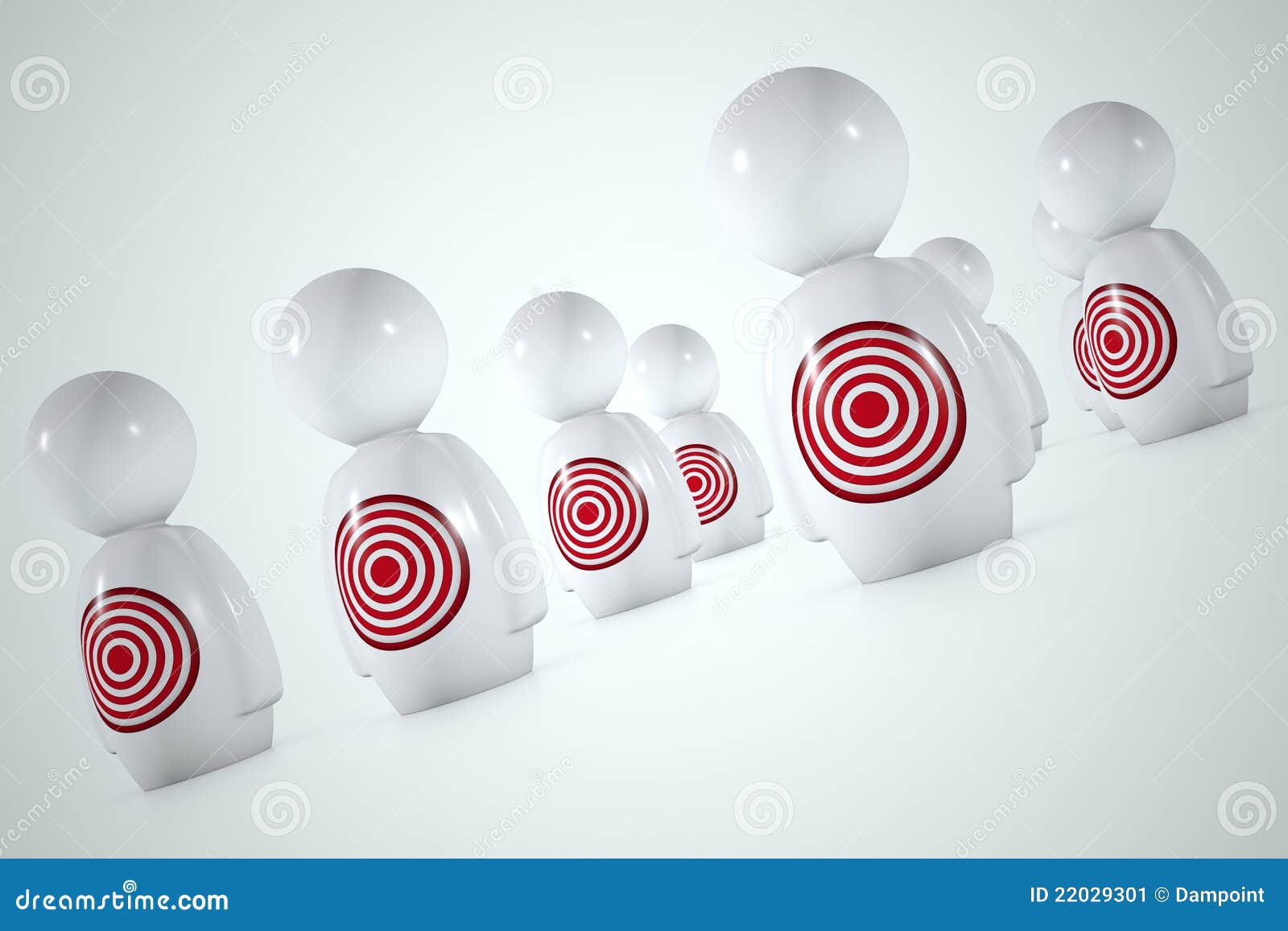 3d target characters stock illustration. Illustration of background ...