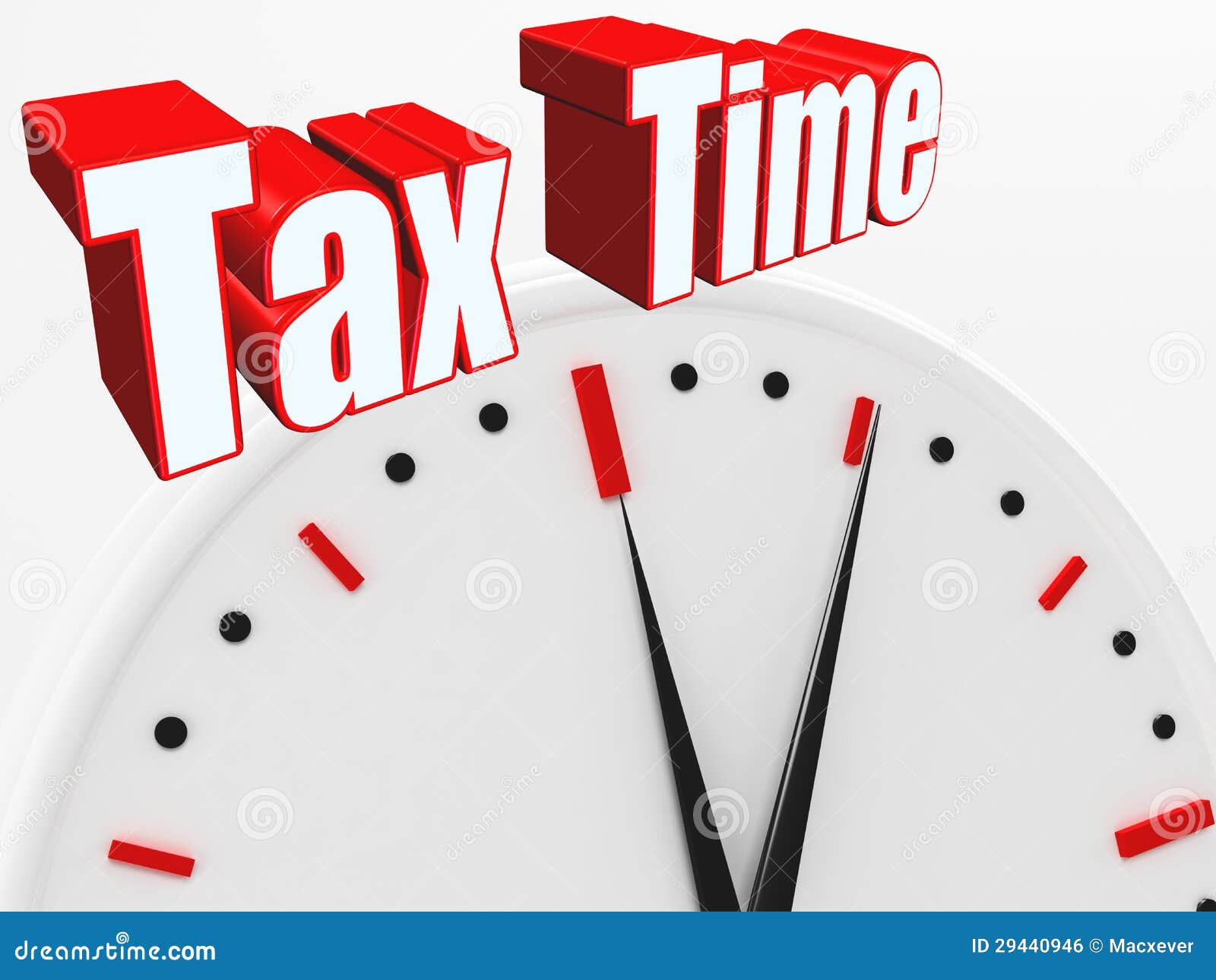 3D Tax Time ! stock illustration. Illustration of background - 29440946