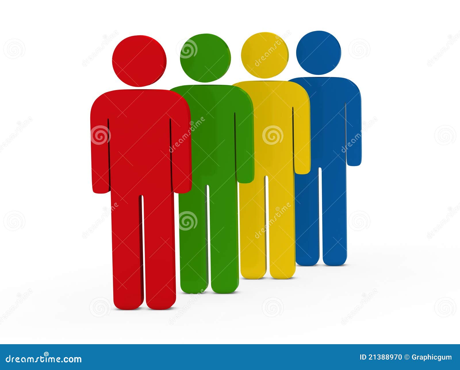 3d team series stock illustration. Illustration of partner - 21388970