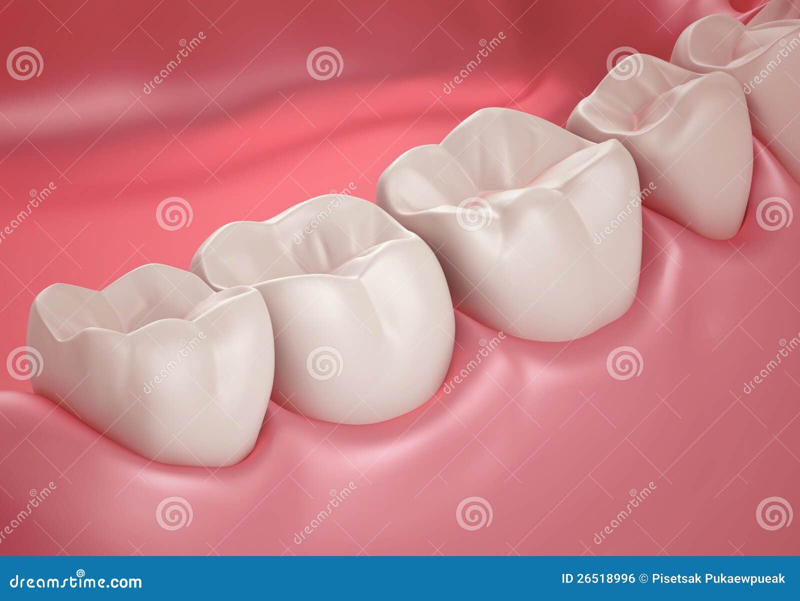 3D teeth or tooth close up stock illustration. Illustration of human ...