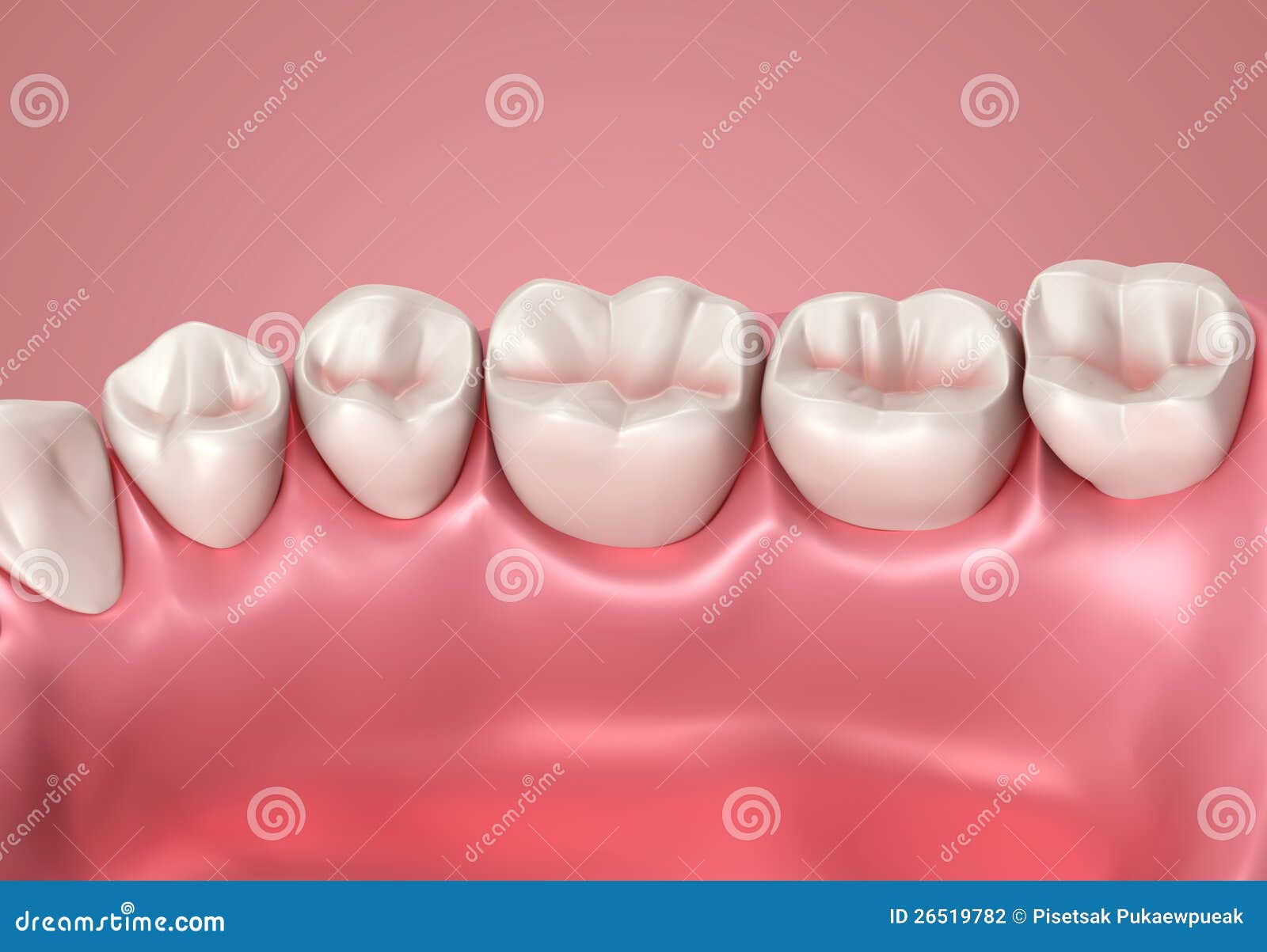 3D teeth or tooth close up stock illustration. Illustration of chew ...