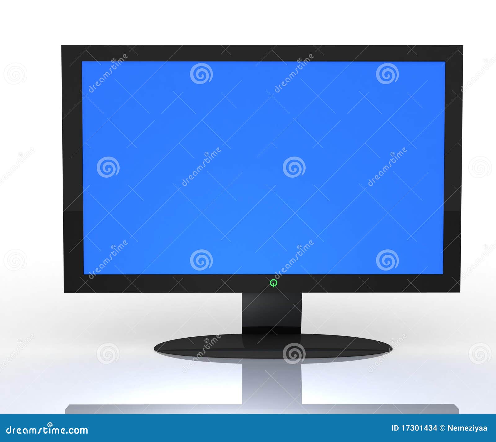 3D television in profil stock illustration. Illustration of display ...
