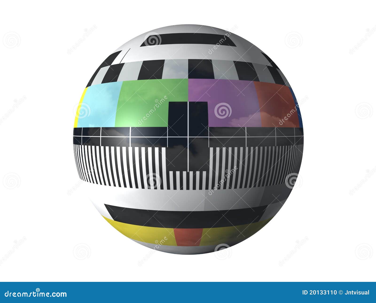 3D television test pattern stock illustration. Illustration of ...