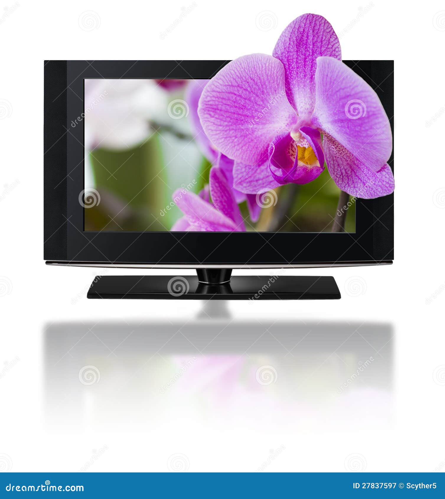 3D Television. TV LCD in HD 3D. Stock Image - Image of television ...