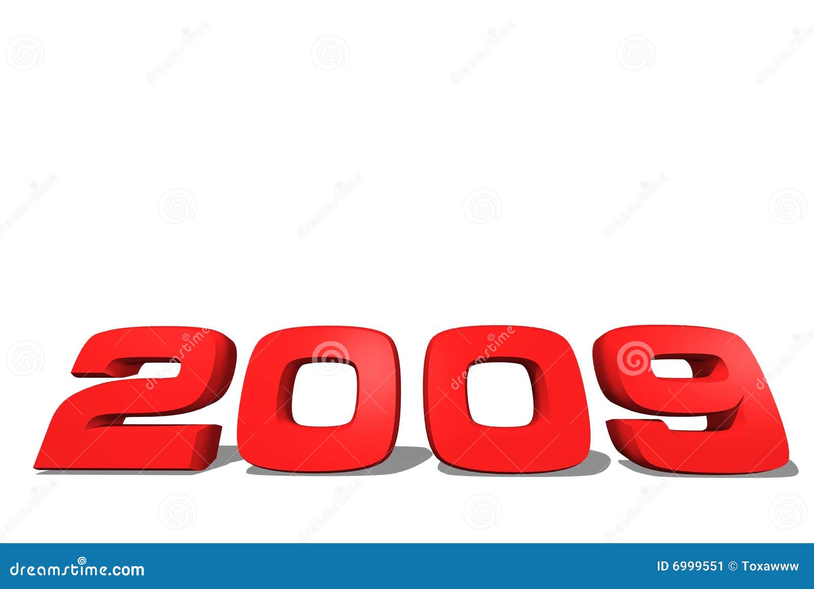 3d text 2009 stock illustration. Illustration of january - 6999551