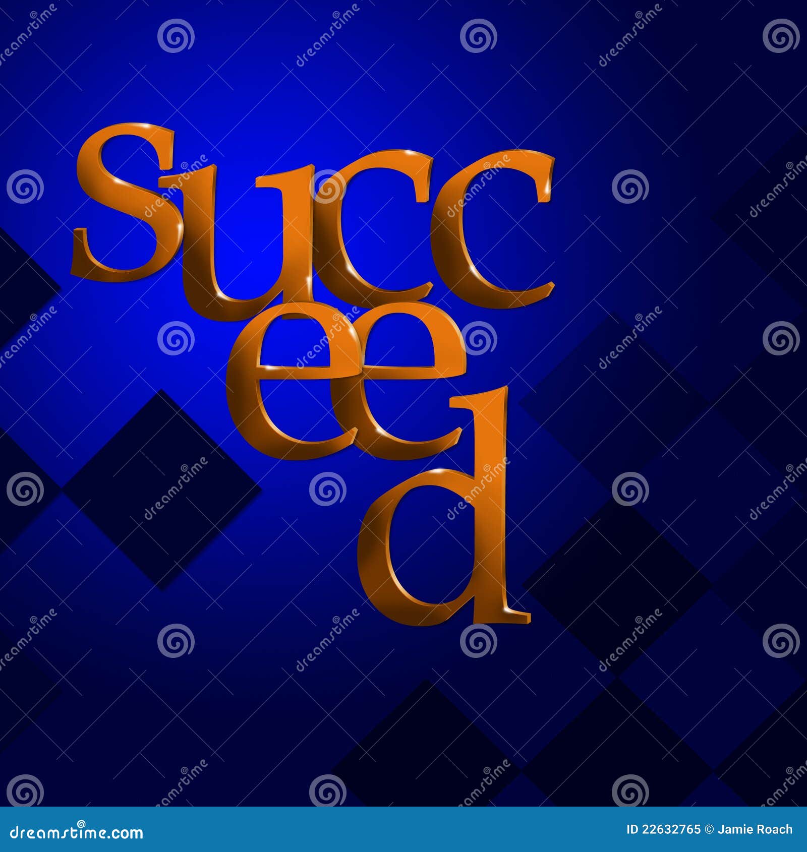 3D Text Concept Succeed stock illustration. Illustration of team - 22632765