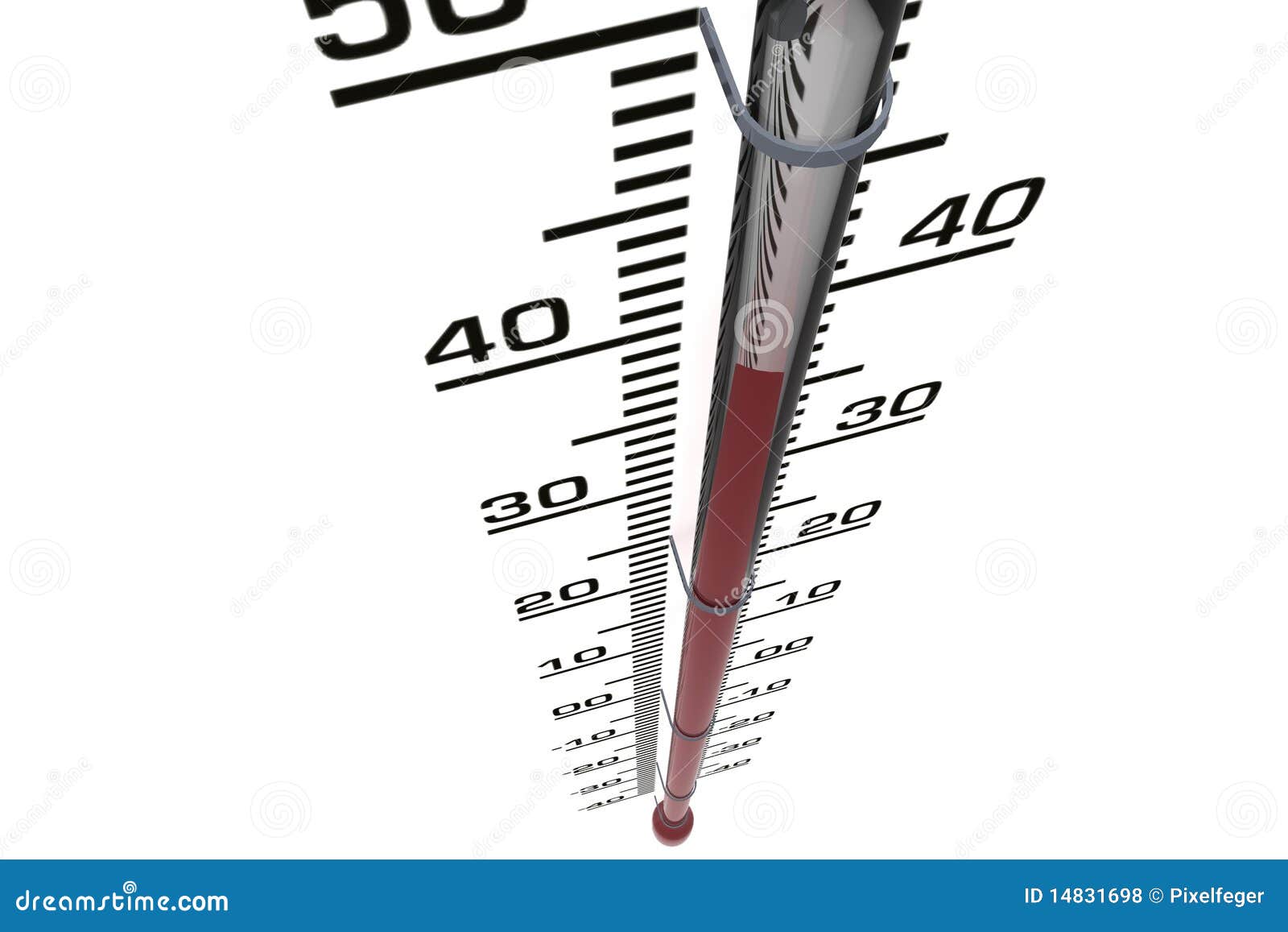 3D thermometer stock illustration. Illustration of temperature - 14831698