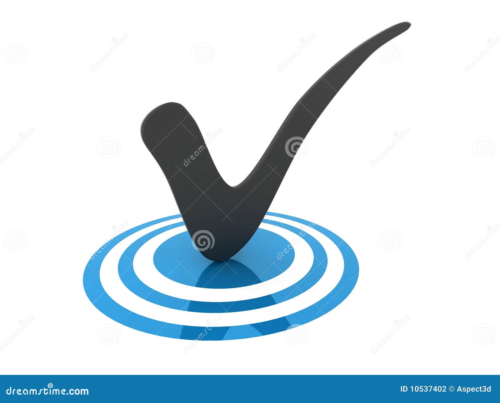 3d Tick stock illustration. Illustration of checklist - 10537402