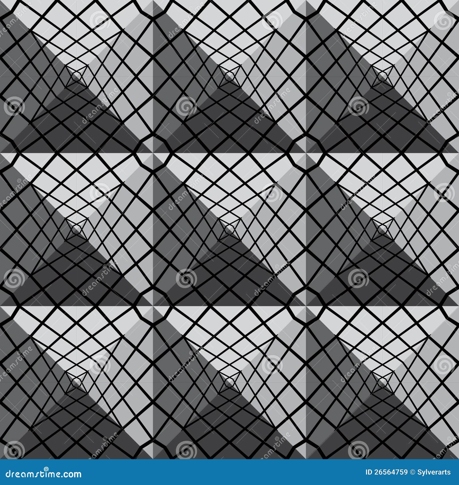 3d tiles seamless pattern. stock vector. Illustration of exterior ...