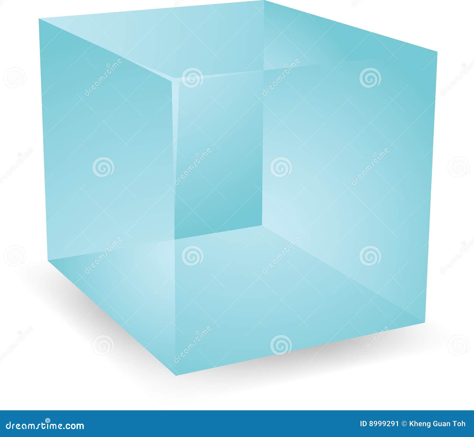 3d Translucent cubes stock vector. Illustration of vector - 8999291