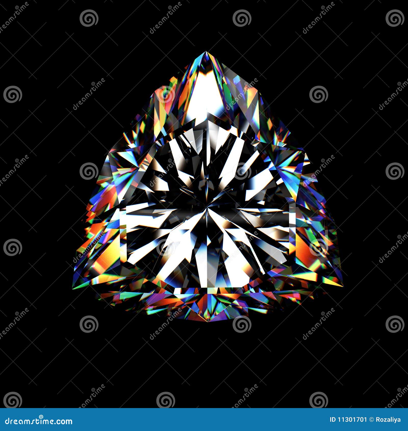 3d Triangle Diamond on Black Stock Image - Image of fashion, gems: 11301701