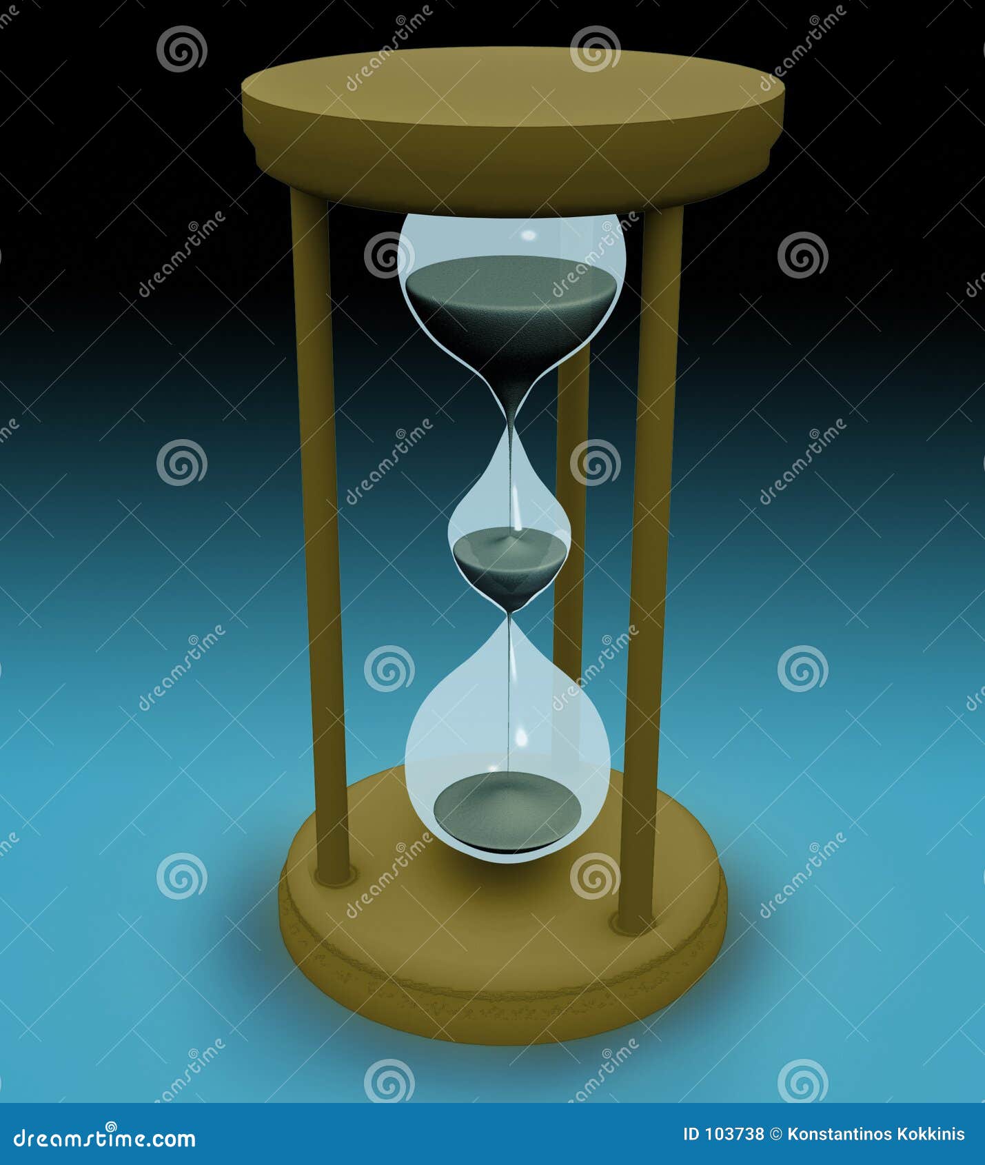 3d Triple Hourglass Royalty-Free Stock Image | CartoonDealer.com #103738