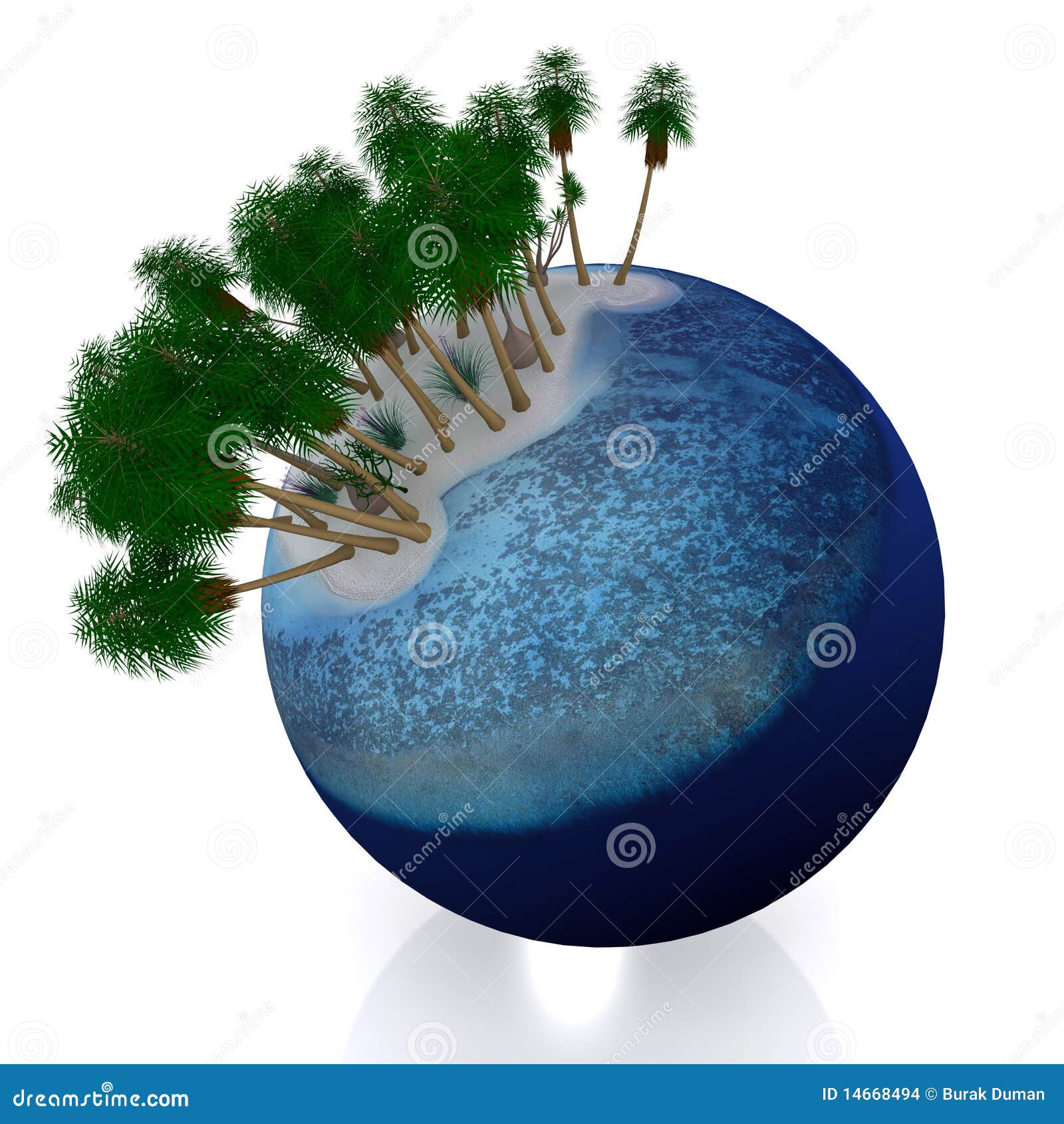 3d tropical planet stock illustration. Illustration of peaceful - 14668494