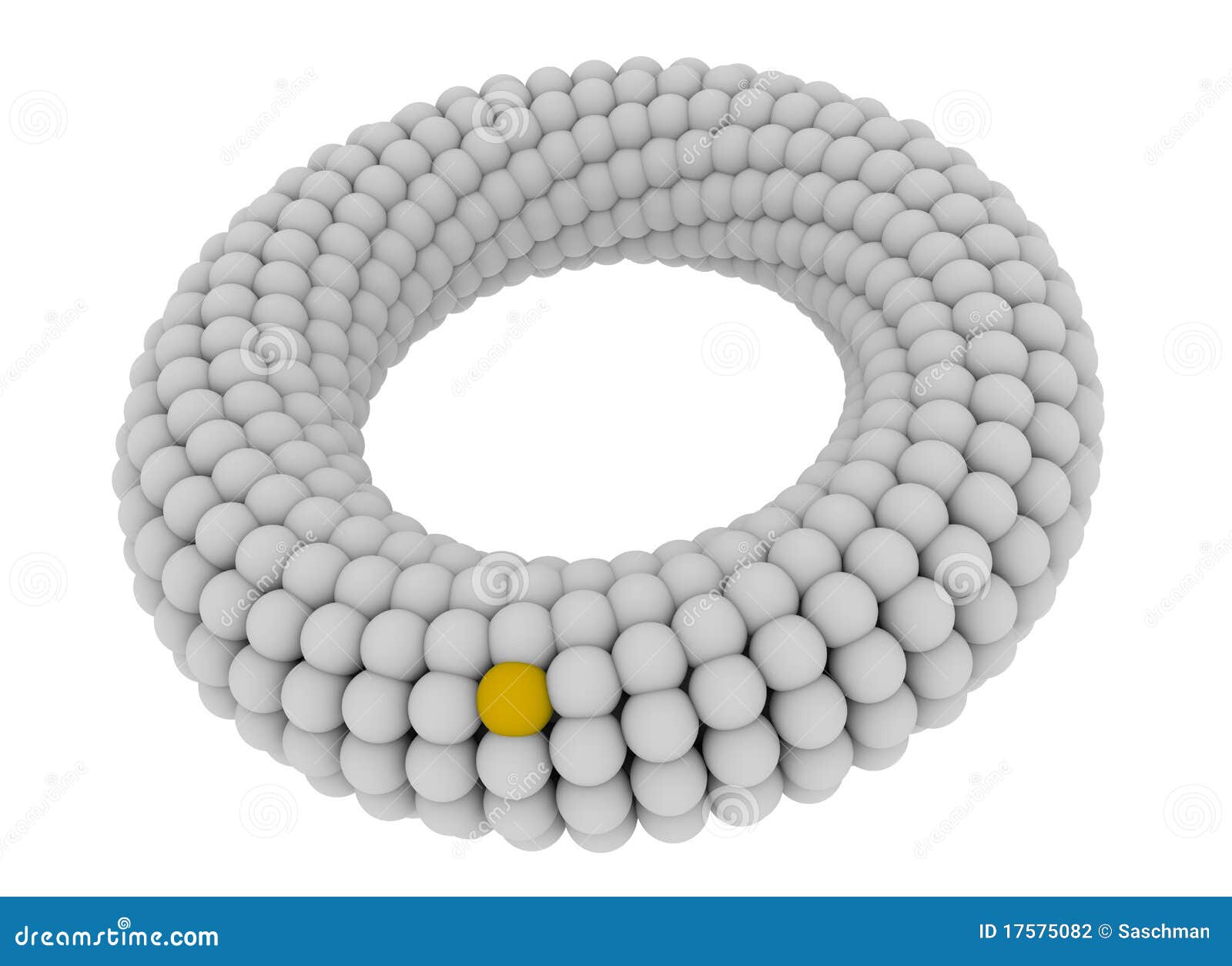 3D twisted torus stock illustration. Illustration of computer - 17575082