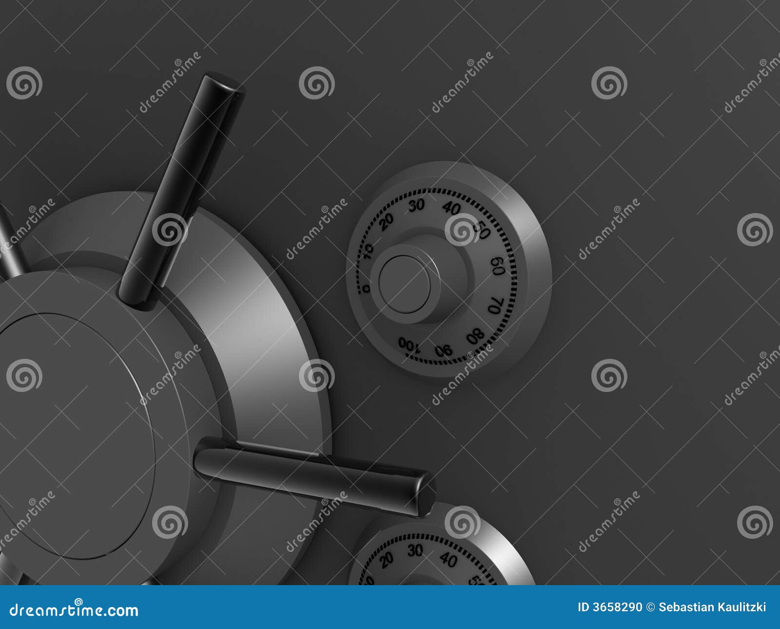 3d vault stock illustration. Illustration of steel, measure - 3658290