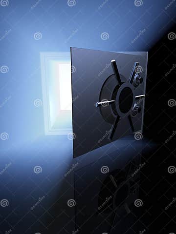 3d vault stock illustration. Illustration of cash, crime - 5331730