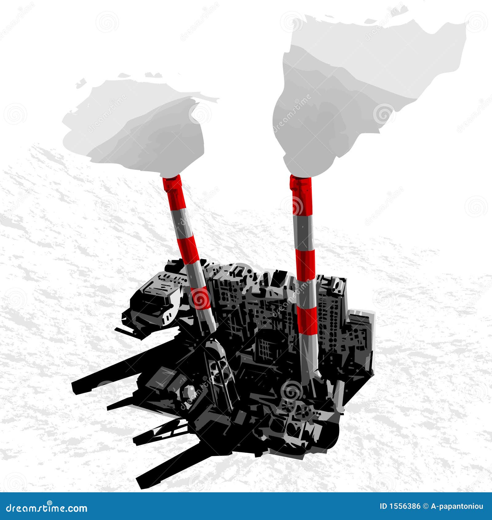 3D Vector City stock illustration. Illustration of white - 1556386