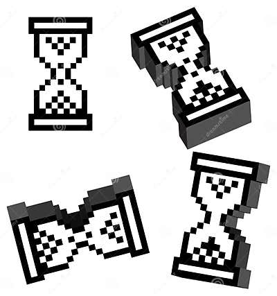 3D Vector Clock Cursor stock vector. Illustration of high - 3079857