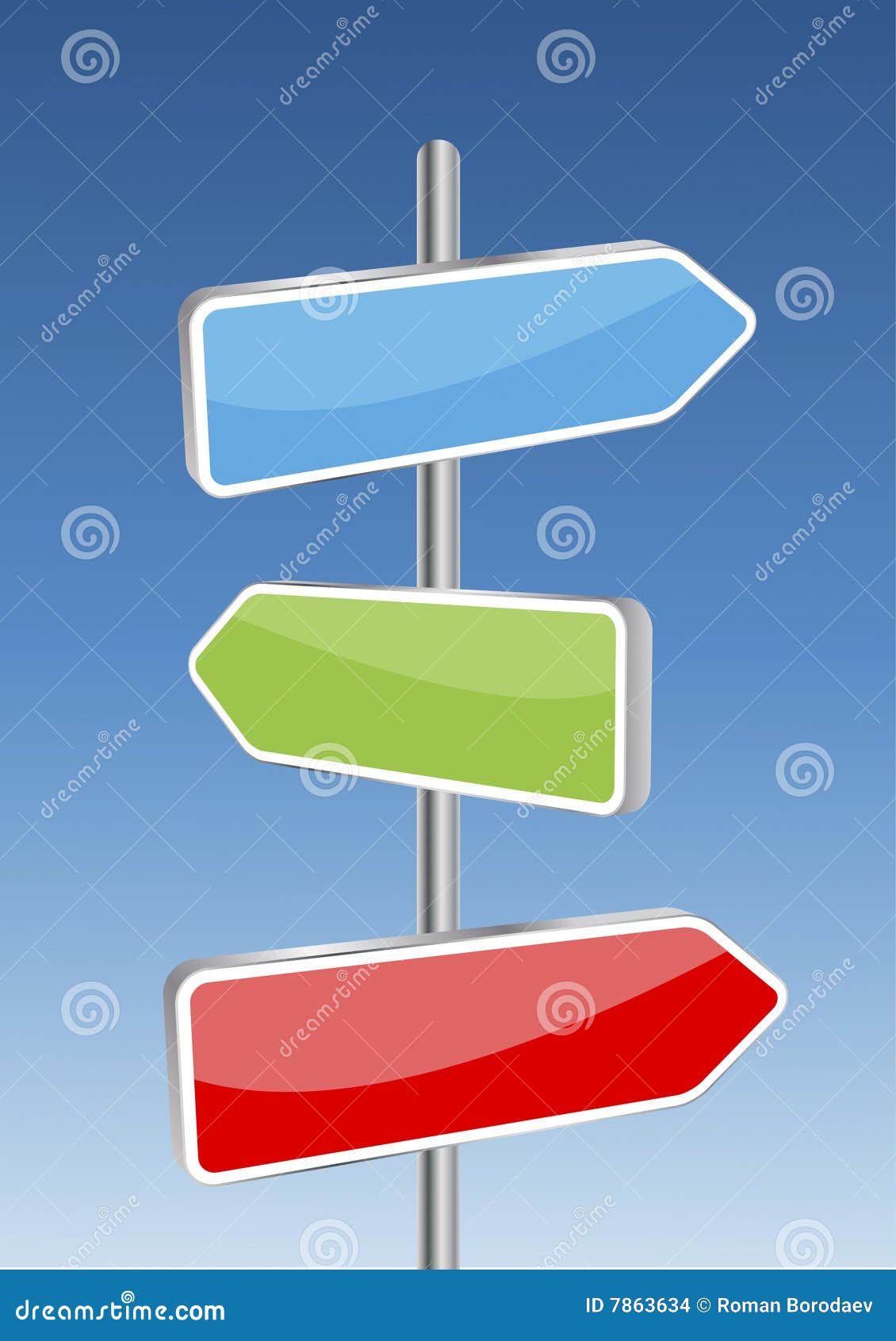 Direction Road Sign Post Arrow Directional Icon Vector Signs Street ...