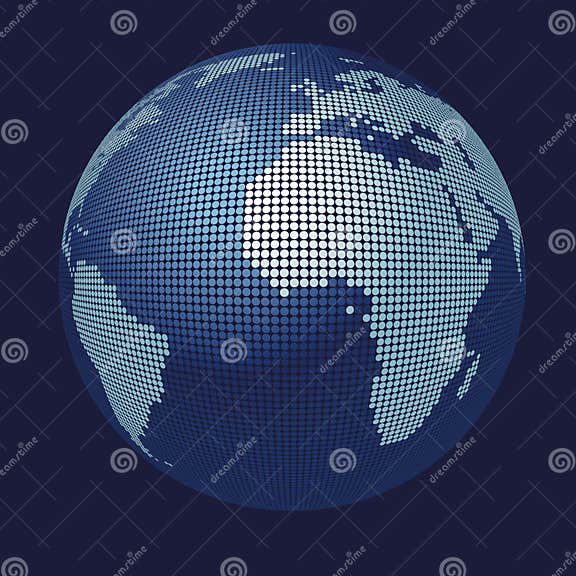 3D vector globe map stock vector. Illustration of earth - 4886428