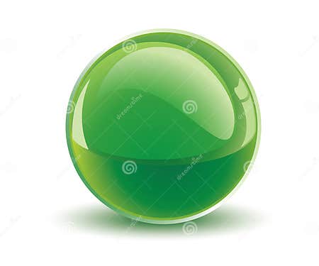 3d vector green sphere stock vector. Illustration of abstract - 7830771