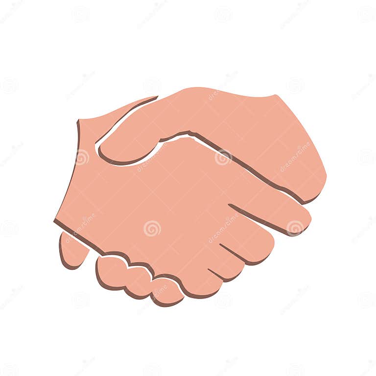 3d vector handshake stock vector. Illustration of skin - 7338555