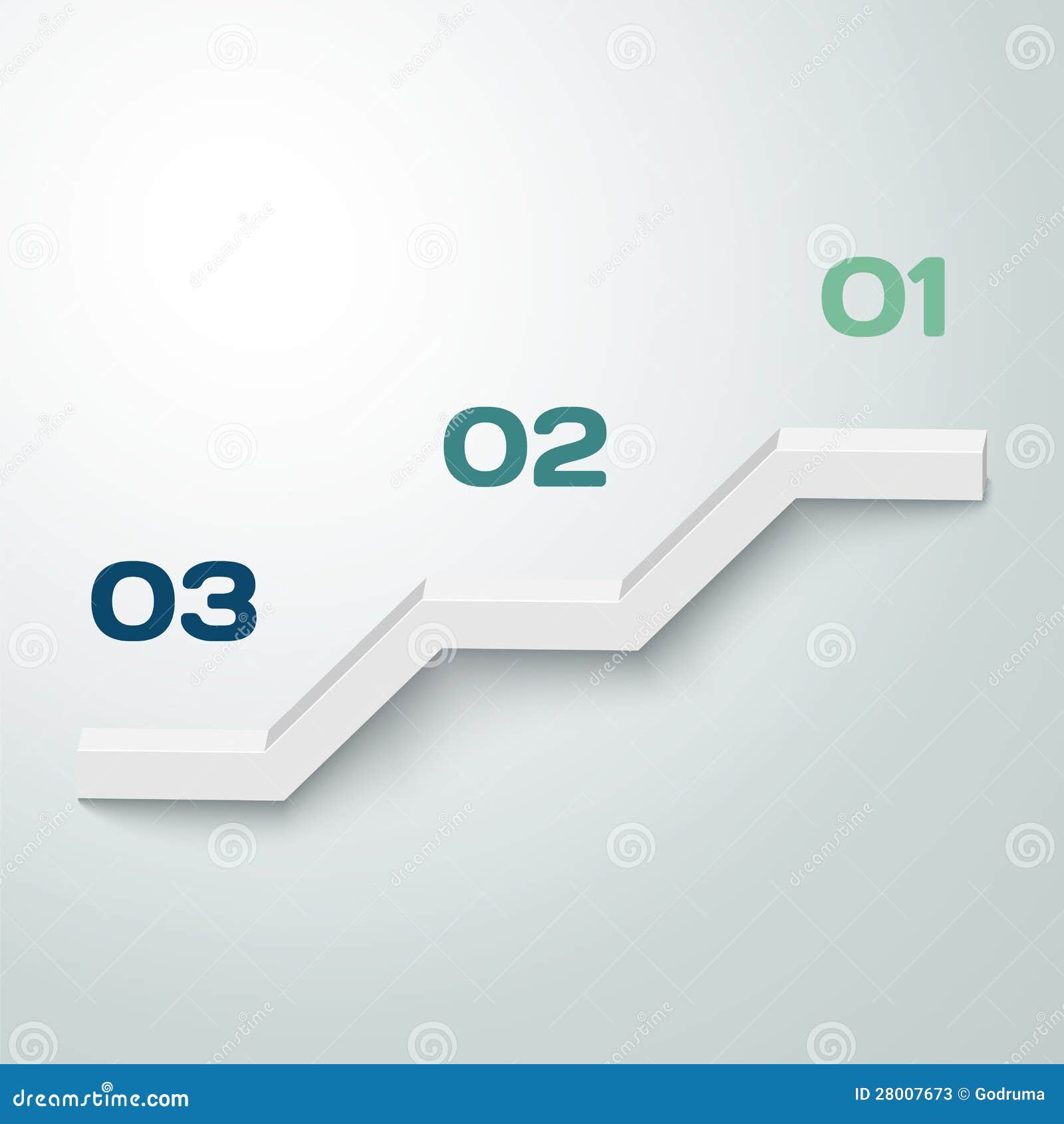 3D Vector Progress Background Stock Vector - Illustration of growth ...
