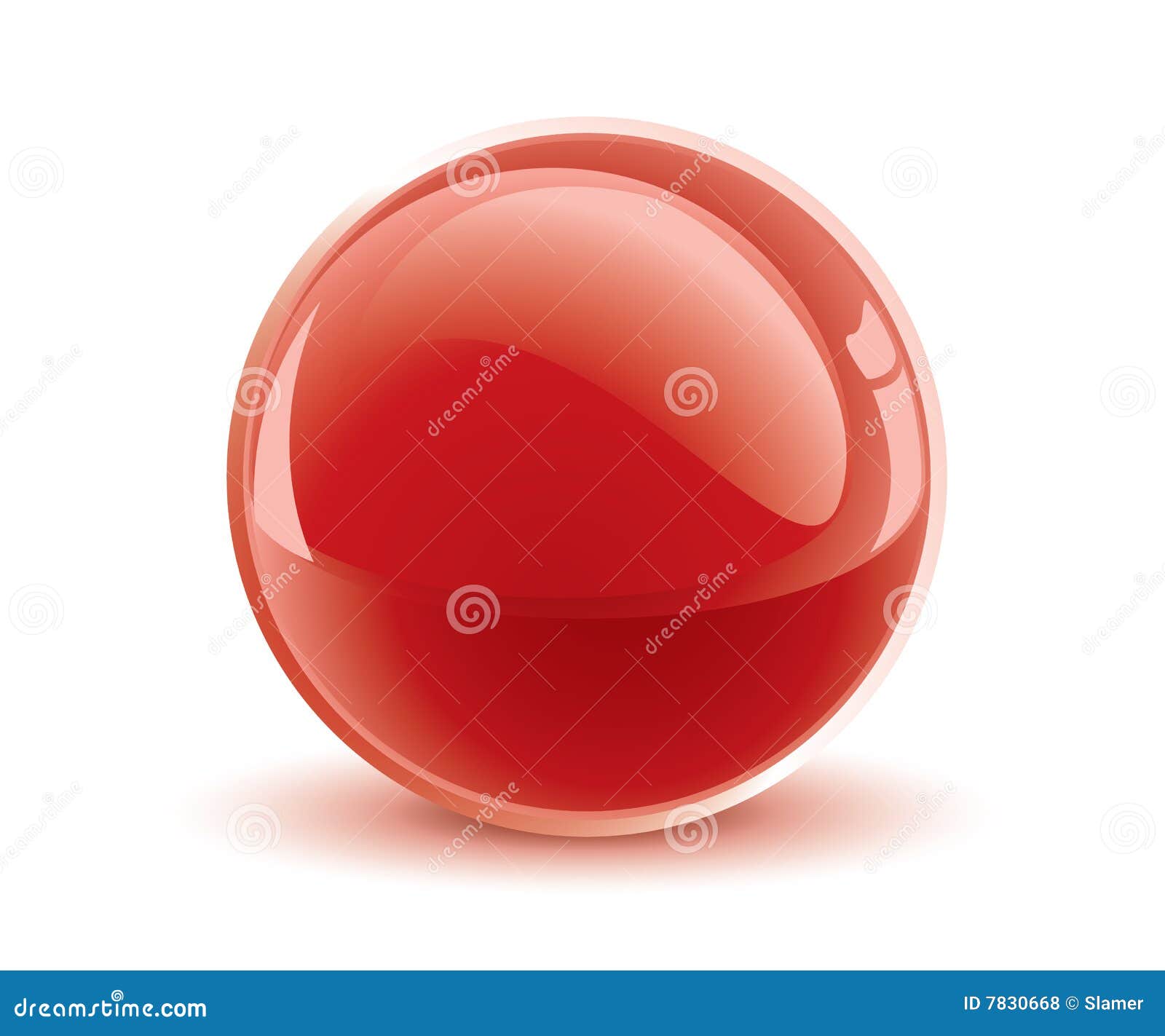 3d vector red sphere stock vector. Illustration of pearl - 7830668