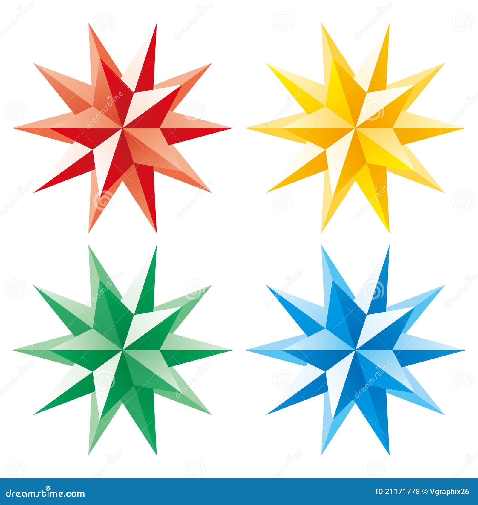 3d Vector Stars