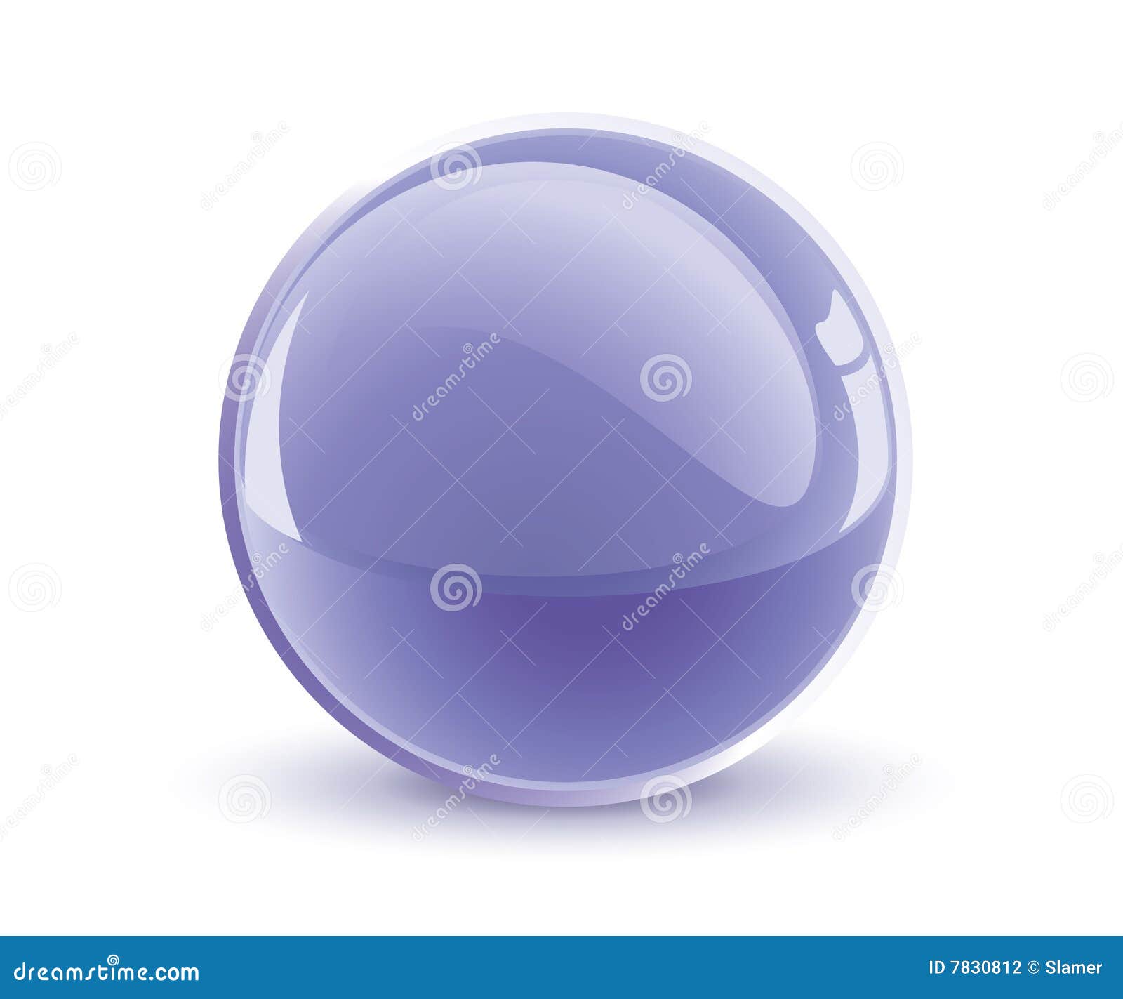 3d vector violet sphere stock vector. Illustration of three - 7830812