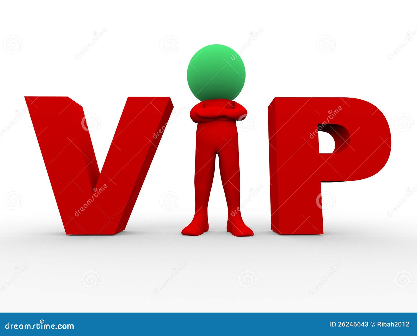 3d Vip - Persona Muy Importante Stock de ilustración - Ilustración de ...