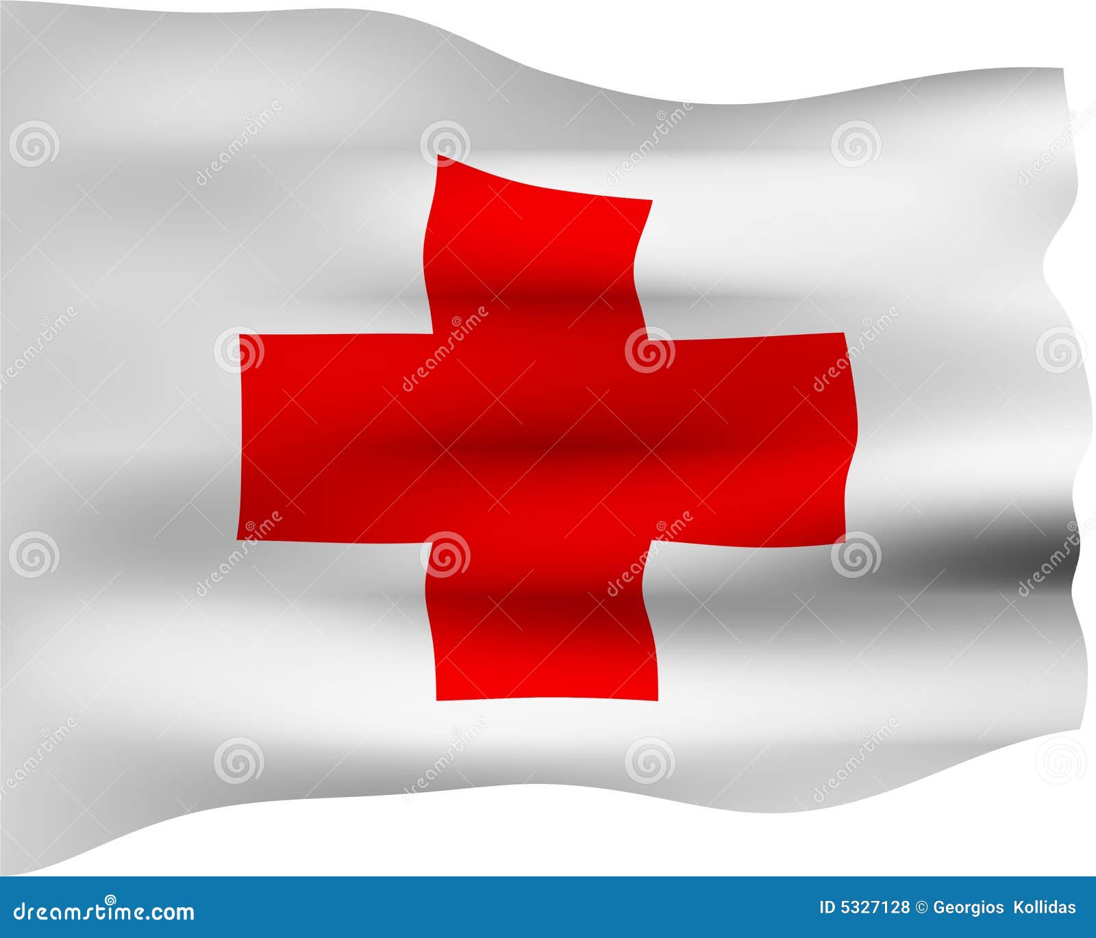 3D Vlag van het Rode Kruis redactionele stock foto. Illustration of ...