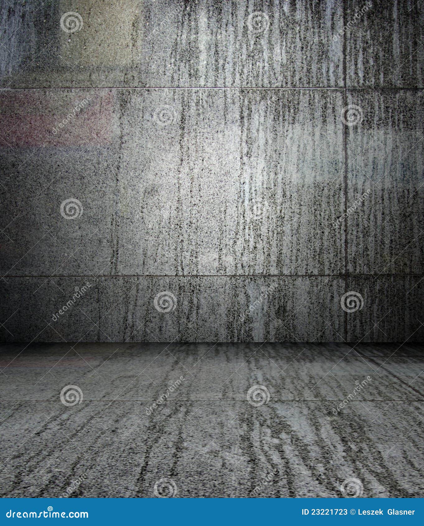 3d Wall with Tiles Texture, Empty Interior Stock Illustration ...