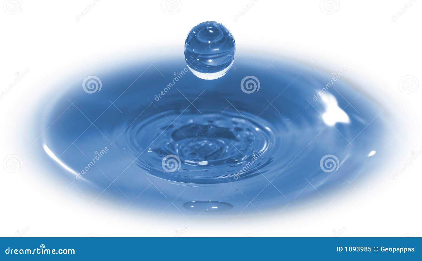 3D Water-Drop stock image. Image of refresh, rains, blue - 1093985