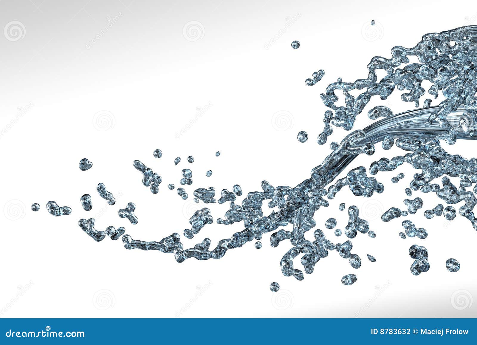 3D Water Splash Illustration Stock Illustration - Illustration of ...
