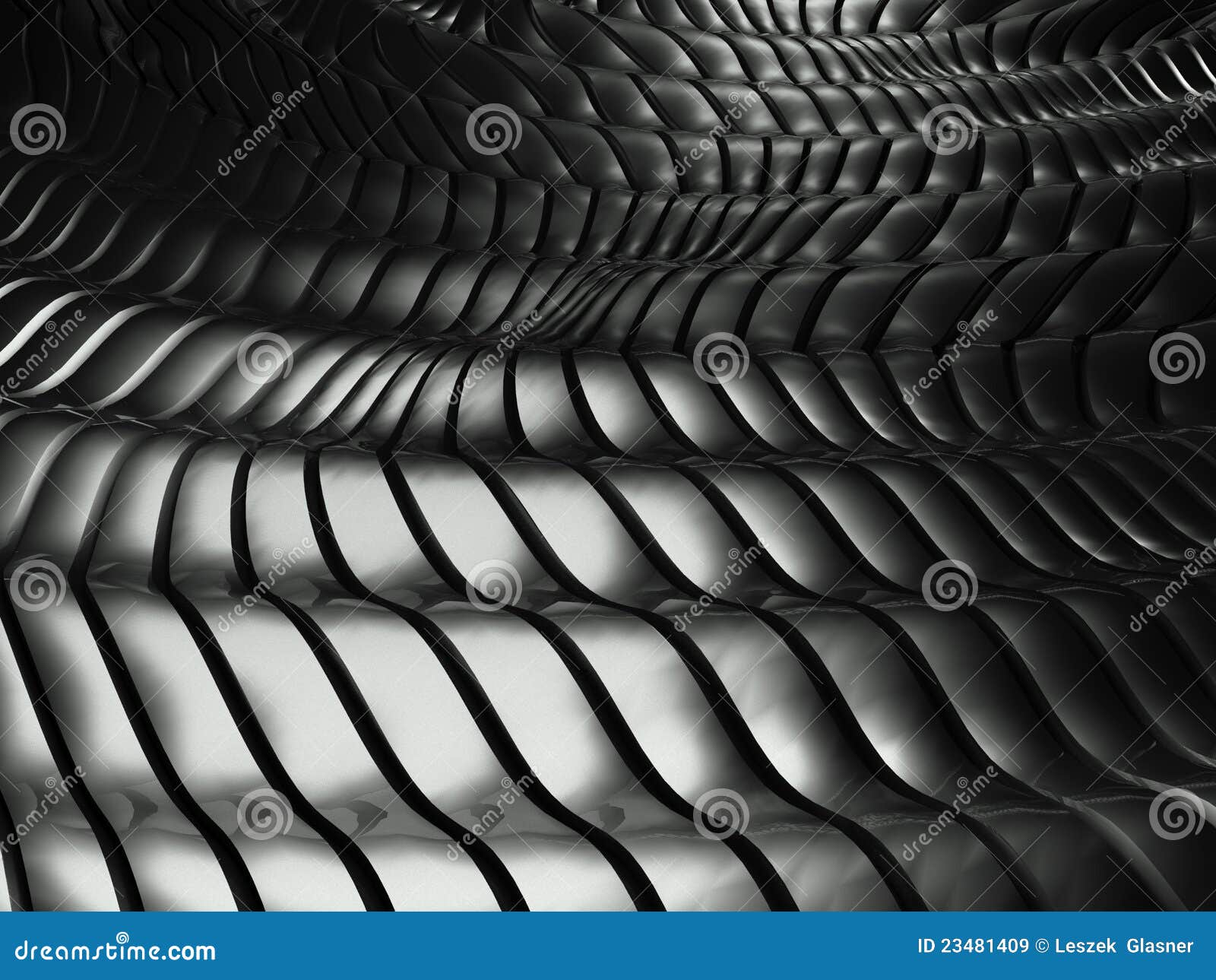 Wavy Concave Line. Sketch. Horizontal Amplitude Of Oscillations. Hand ...