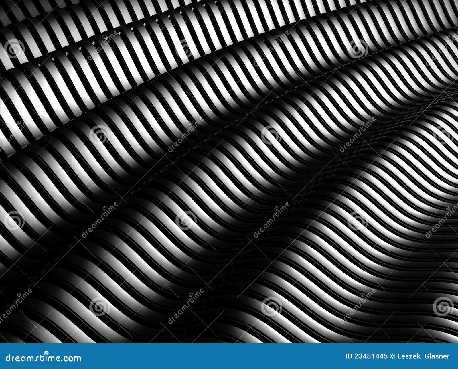 3d Wavy Aluminium Background Abstract Stock Illustration - Illustration ...