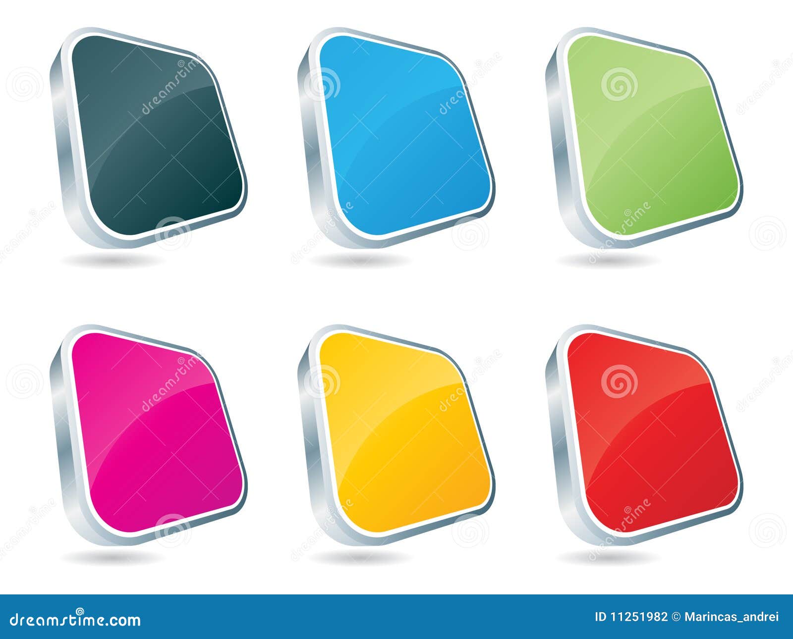 3d web buttons stock vector. Illustration of gradient - 11251982