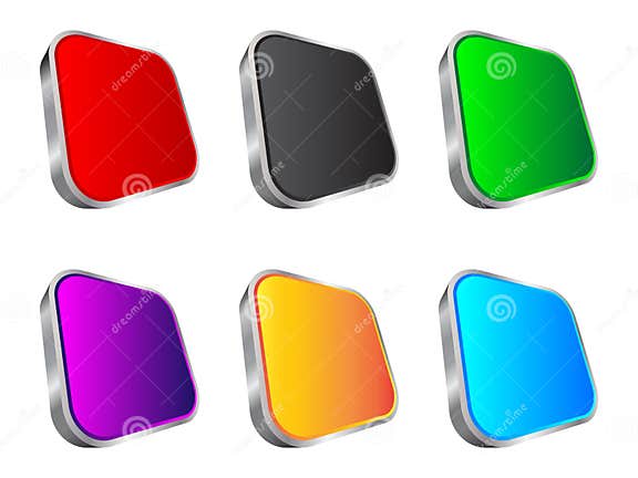 3d web buttons stock vector. Illustration of gradient - 9231347