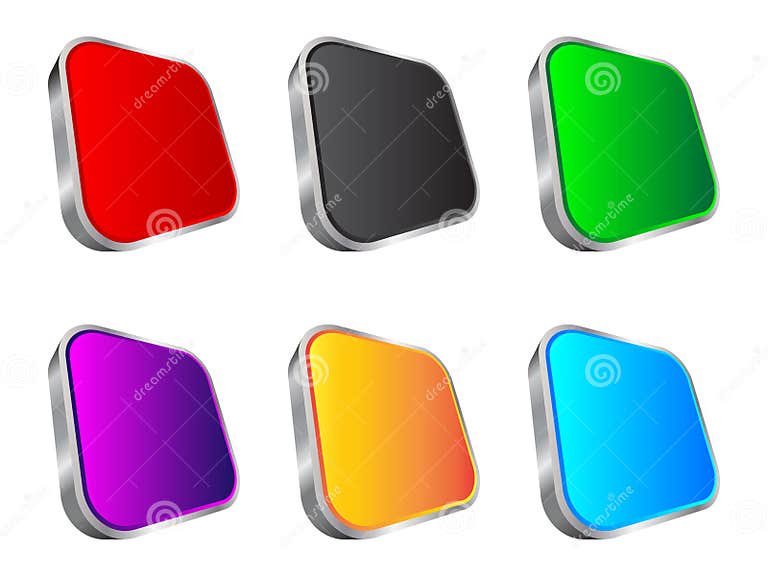3d web buttons stock vector. Illustration of gradient - 9231347