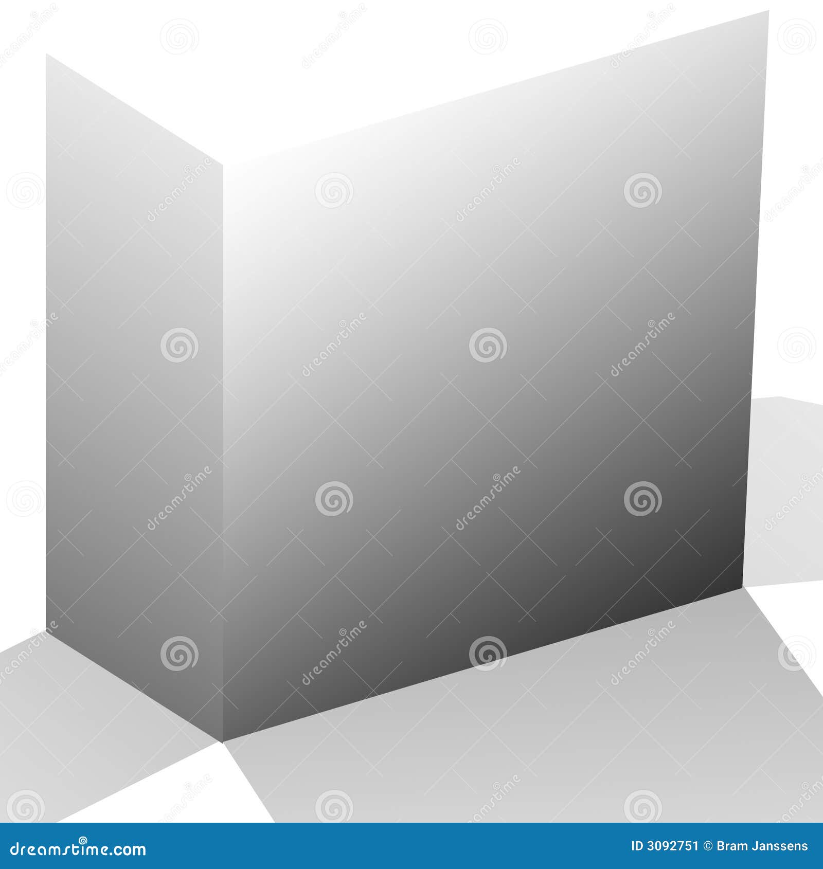 3d white box stock illustration. Illustration of blank - 3092751