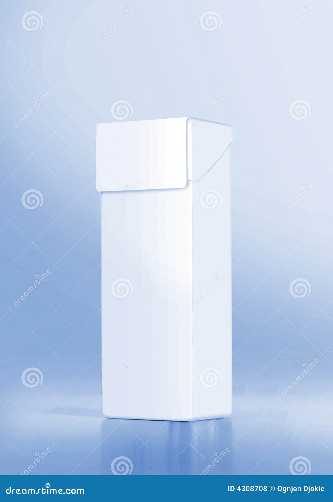 3D White Box stock illustration. Illustration of white - 4308708